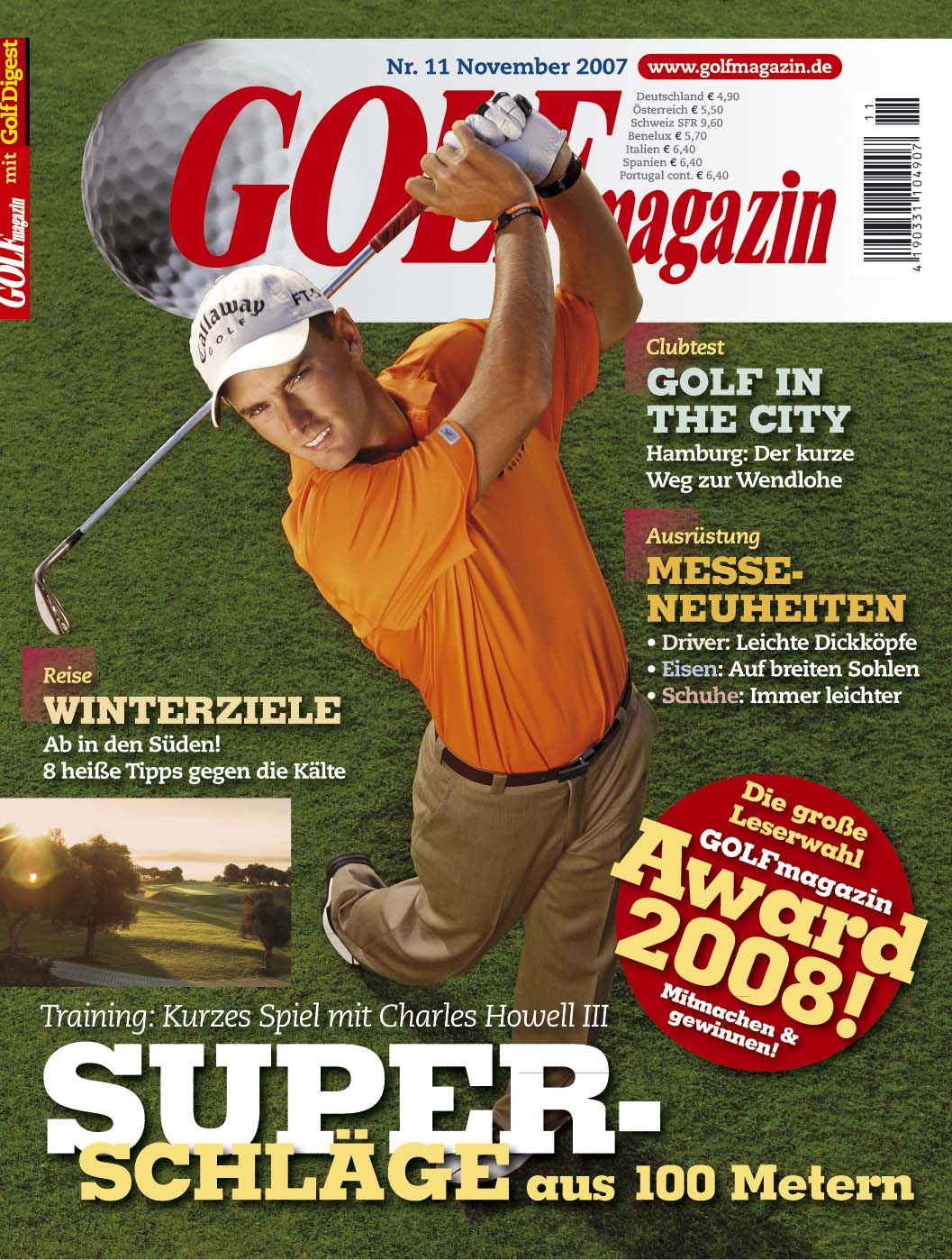 Ausgabe Nr. 11 November 2007 - GOLF MAGAZIN